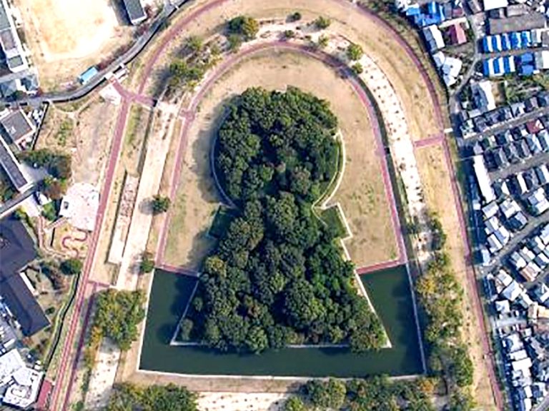 Imperial burial mound “Kofun” in Takatsuki, Osaka